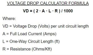Voltage Drop Calculator and Formulas Explained
